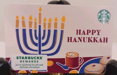 STARBUCKS CARD 2020" HAPPY HANUKKAH "BRAND NEW 🕎 GREAT PRICE~ VHTF | eBay