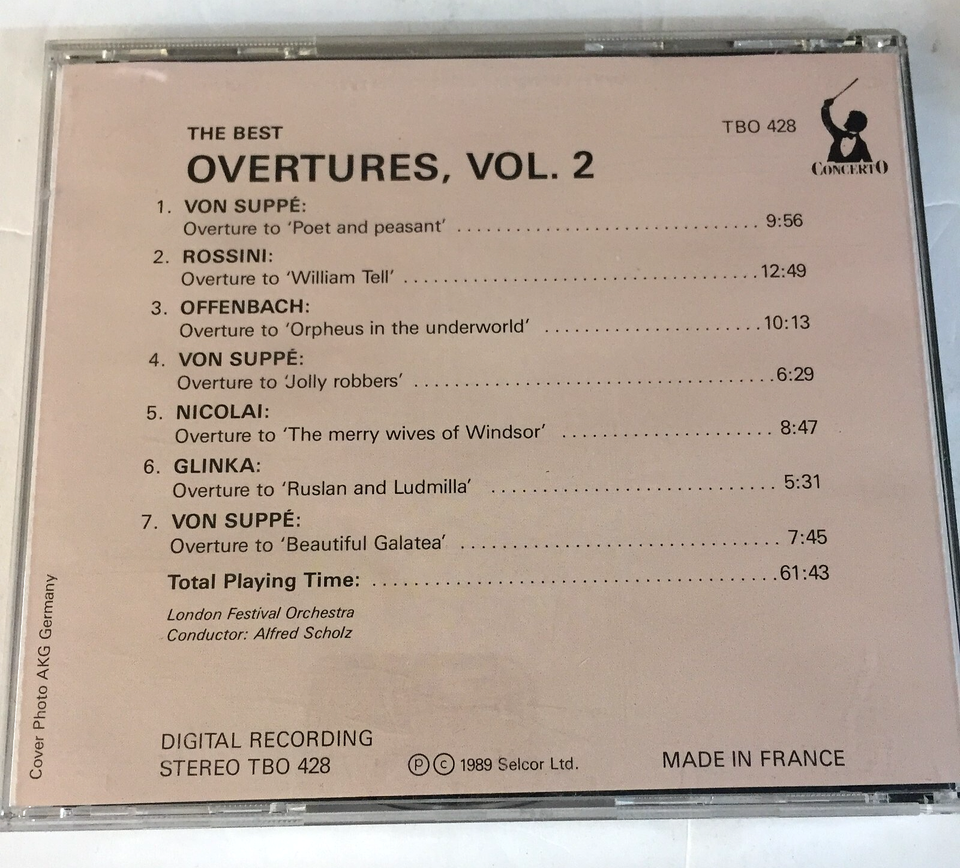 The Best Overtures Vol. 2 CD Ships Same Day With Tracking | eBay