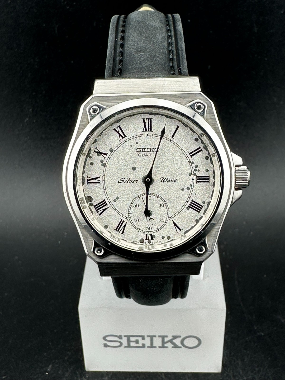 1982 Seiko Silver Wave Men's Small Seconds Silver Qua… - Gem