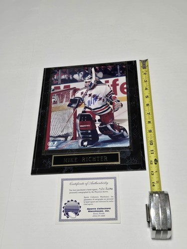 Mike Richter NHL Signed Auto Autograph 8x10 Photo Mounted In Plaque ...