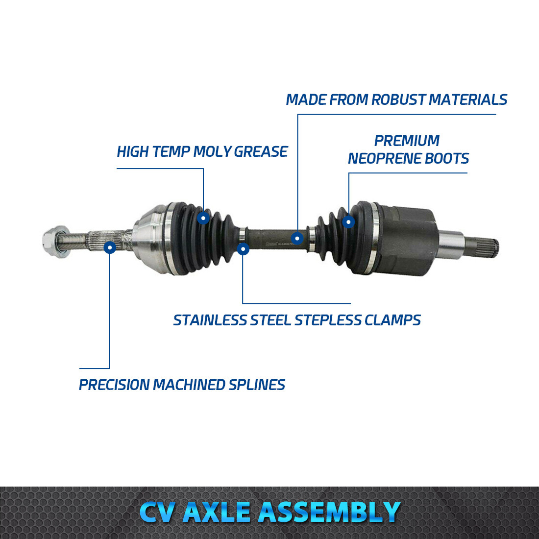 Front Left CV Axle Shaft for 1997-2005 Chevy Blazer S10 GMC Sonoma 4WD ...