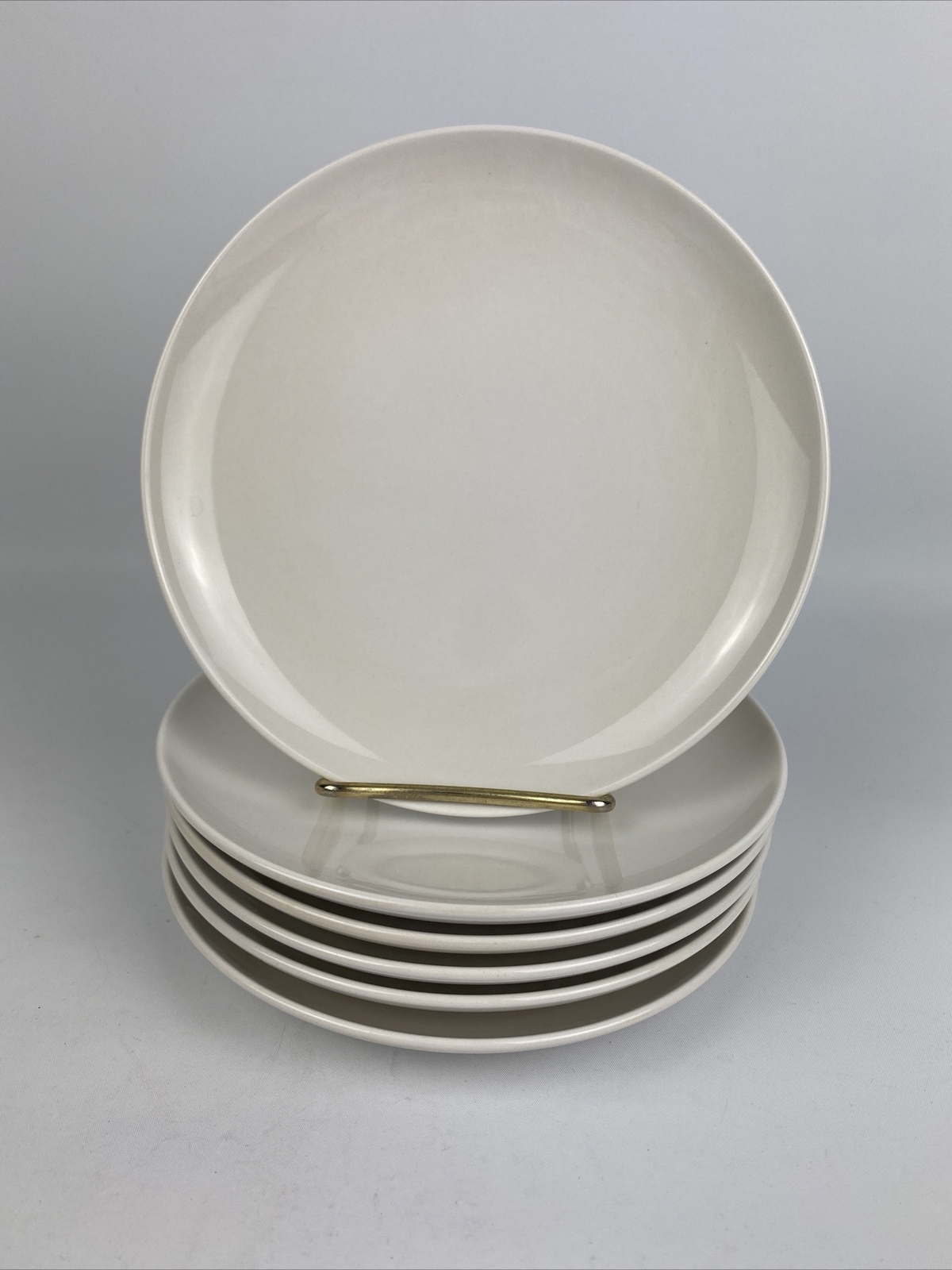 Franciscan Whitestone Ware Cloud Nine 6” Dessert Plates Mid Century ...