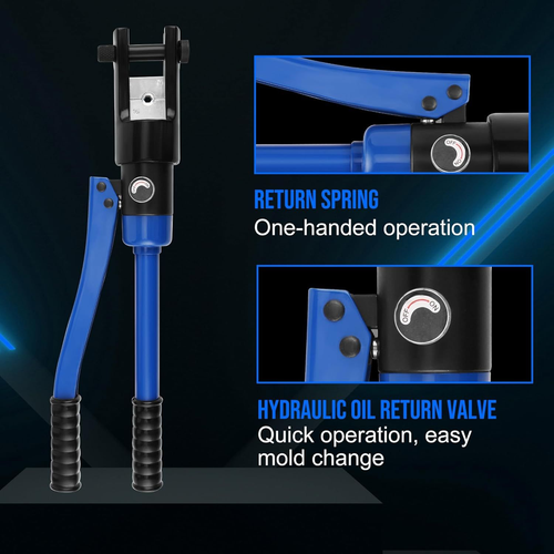 LICHAMP 16 Packs Hydraulic Cable Lug Tool with durable case, 6 AWG to ...