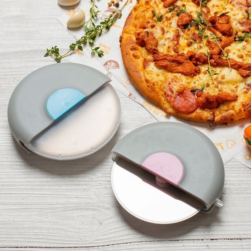 Handle with Lid Pancake Cutter Pizza Cutter Pizza Slicer Kitchen Baking ...