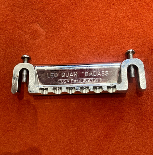 LEO QUAN BADASS "Wrap Around" Bridge - Off of 1970's Gibson SG - Chrome ...