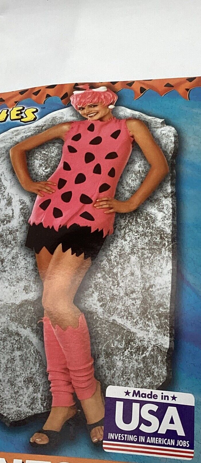 The Flintstones Pebbles Cavegirl Costume Adult Medium… - Gem