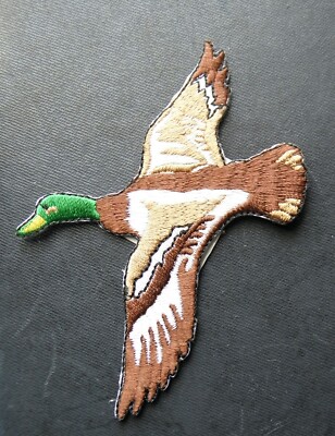DUCK MALLARD ANIMAL EMBROIDERED PATCH 3 x 4 INCHES | eBay