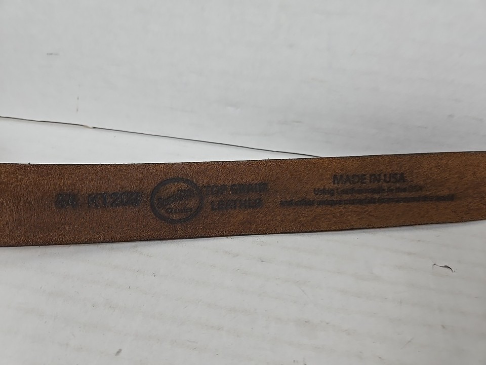 Silver Creek - Leather Belt W/ Bull Riding Rodeo Belt Buckle - Mens ...