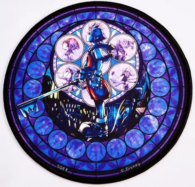 Kingdom Hearts Mouse Pad Sora Stained Glass 8-inch Duty Paid or ...