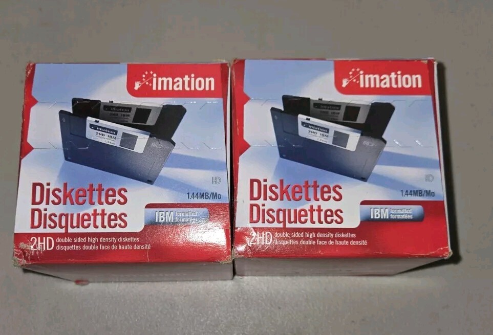Lot Of 2 Imation 2HD 1.44MB Floppy Disk | eBay