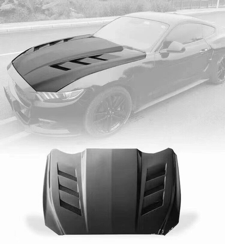 for 2018-2023 Mustang Ford AMS style vented Carbon Fiber Hood | eBay