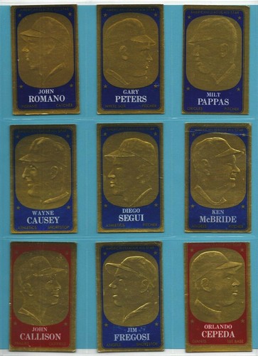 1965 Topps Embossed Starter Set Lot of 13 Different Baseball Cards EX ...