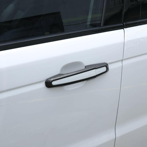 For LR Discovery 5 L462 LR5 Carbon Fiber Look Door Handle Cover Trim ...
