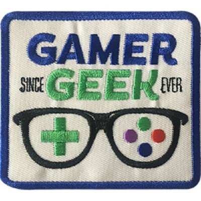 Video Games Gamer Geek - Sew Iron on, Embroidered Artwork - Patch - 3 ...