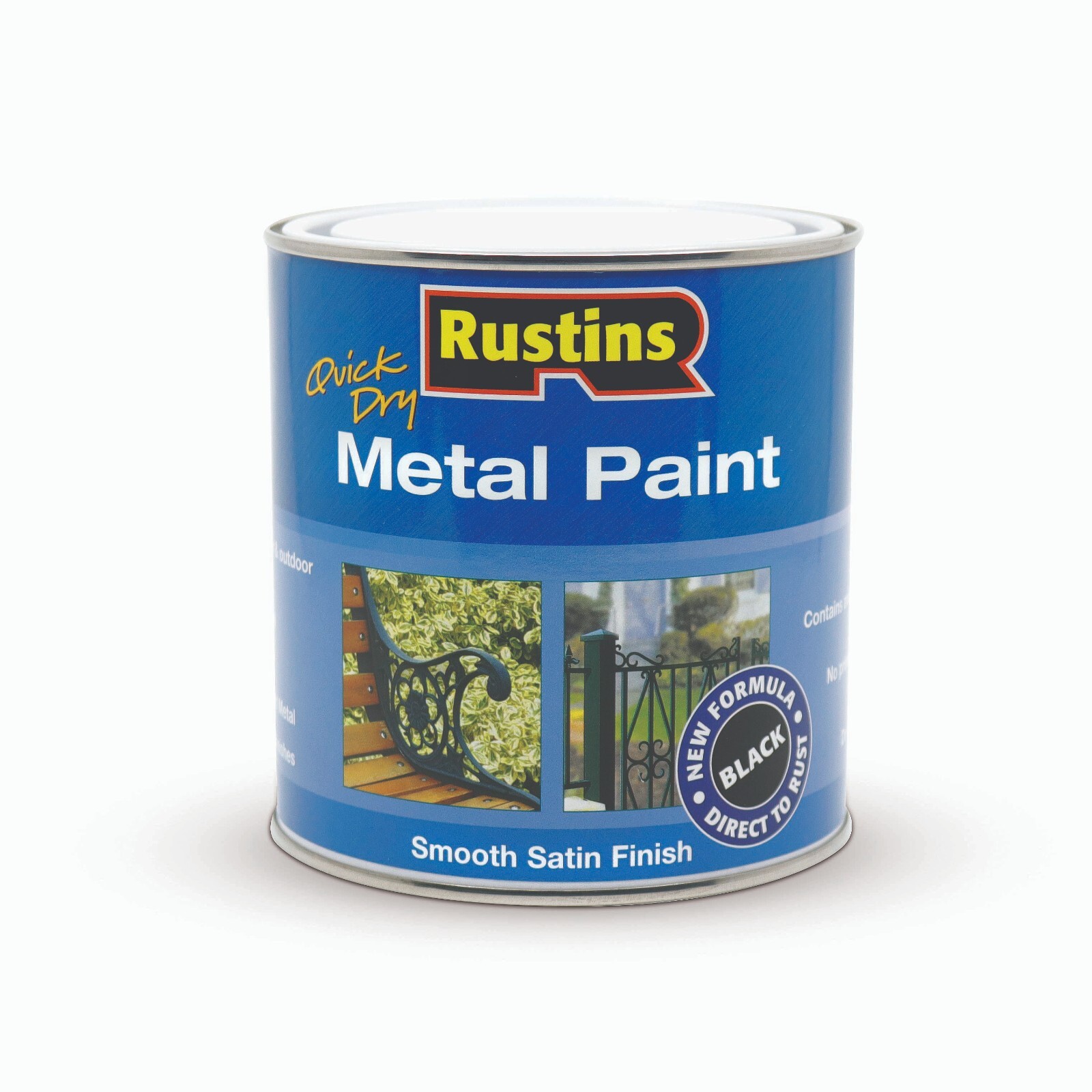 Rustins Quick Dry Metal Paint - Available in five colours - Smooth ...