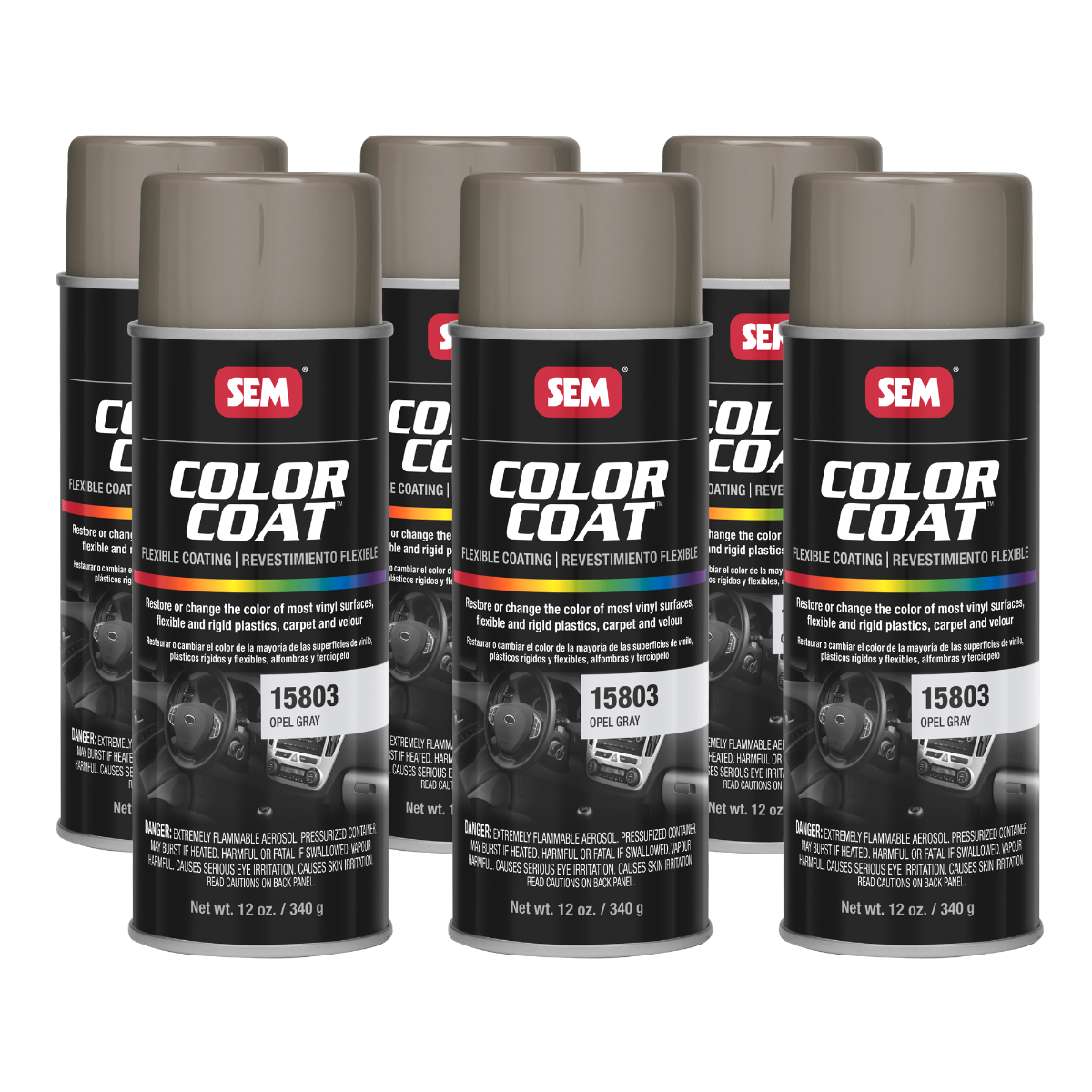 SEM 15803 Color Coat Opel Gray 12 oz. (6/Pack) | eBay
