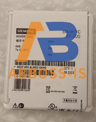New Siemens 6ES7953-8LM32-0AA0 SIMATIC S7-300 Memory Card 4MB Expedited ...