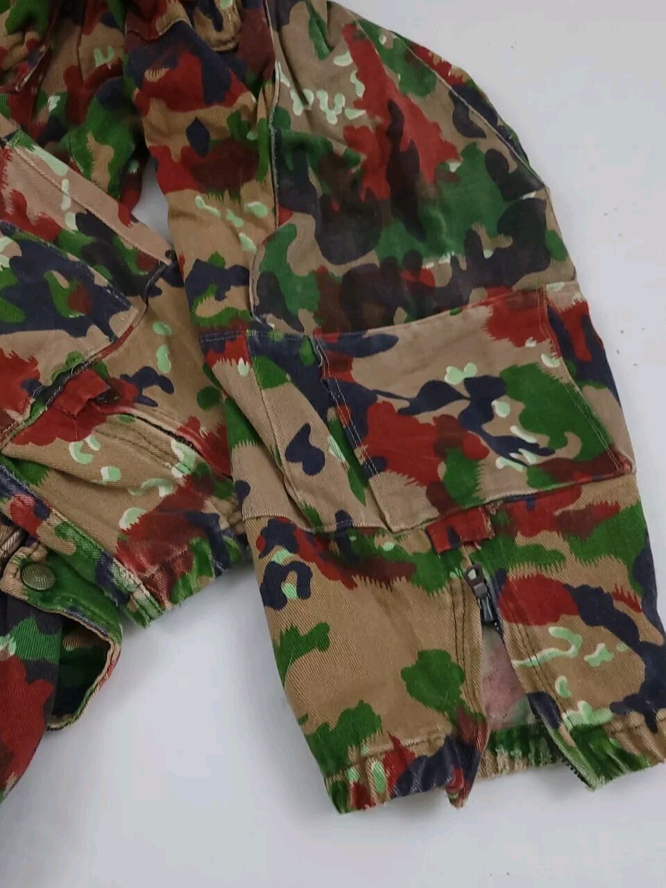 Vintage Swiss Army Camouflage Cargo Tech Military Jac… - Gem