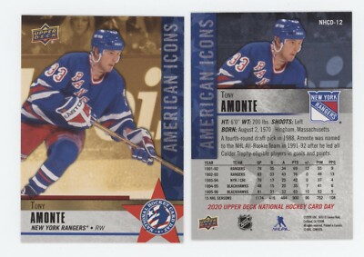 Tony Amonte 2020 Upper Deck National Hockey Card Day USA #NHCD-12 ...