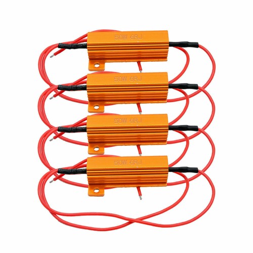 4X 12V 50W 6Ohm LED Load Resistor Car Light Indicator Lamp Fast Hyper ...