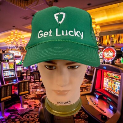 Otto Rope Trucker Hat Cap GET LUCKY Mesh NOS Embroidered | eBay