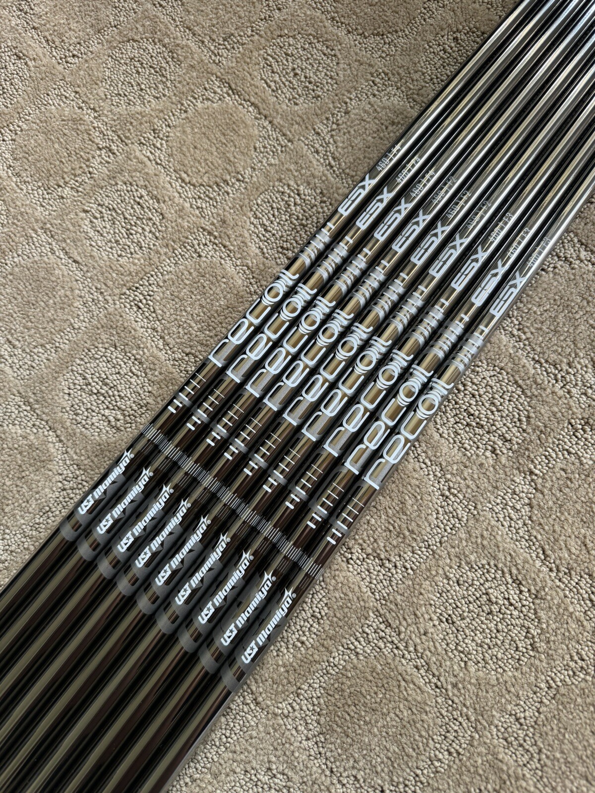 NEW UST Mamiya Recoil ESX 460 Iron Shaft Set (F2, F3, and F4) .370" Set ...