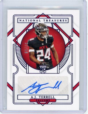 2020 Panini National Treasures Rookie Autograph #102 A.J. Terrell No 37 ...