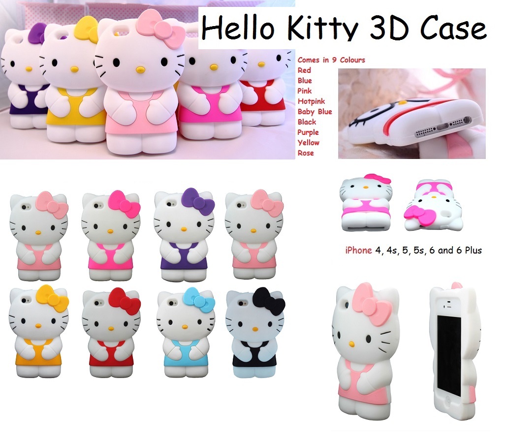 Iphone 4 Cases Hello Kitty 3d