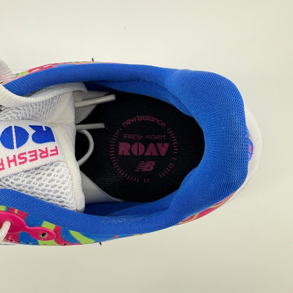 New Balance Fresh Foam Roav v2 Women’s Size 8 White/Blue Multicolor ...