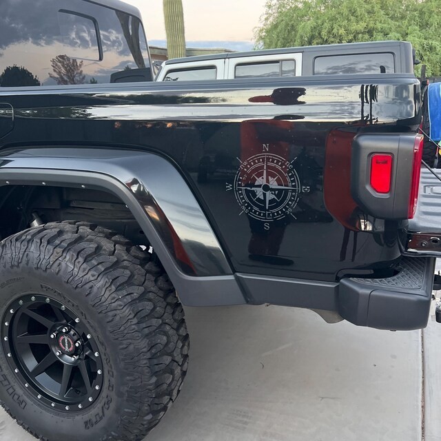 distressed style compass hood decal window decal fits Jeep wrangler | eBay