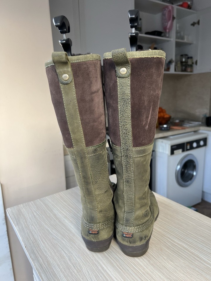 UGG Belcloud Waterproof Winter Boots Suede Shearling EU 37,5 | eBay