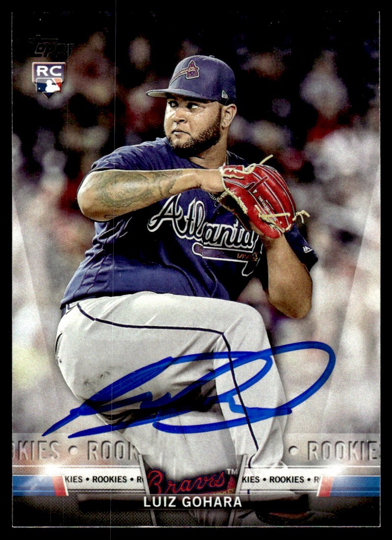 2018 Topps Salute Baseball Luiz Gohara RC Auto Atlanta Braves #TS-84 ...
