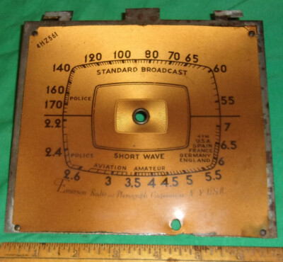 Radio Dial Scale for Emerson AH-162 Table Radio (1937) Clean! | eBay