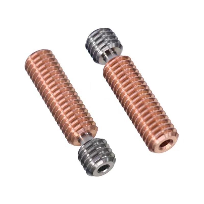 3D Printer Heat Break Bi-metal Feed Tube Titanium-Alloy Copper-Alloy ...