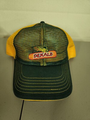 Dekalb Seed Full Mesh Hat Cap Green Yellow All Size | eBay