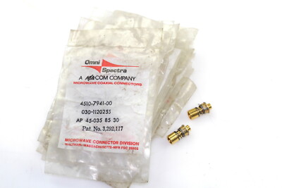 Lot of 9 4510-7941-00 RF Coax Conn CABLE JACK MINI SLDR CABLE JACK MINI ...