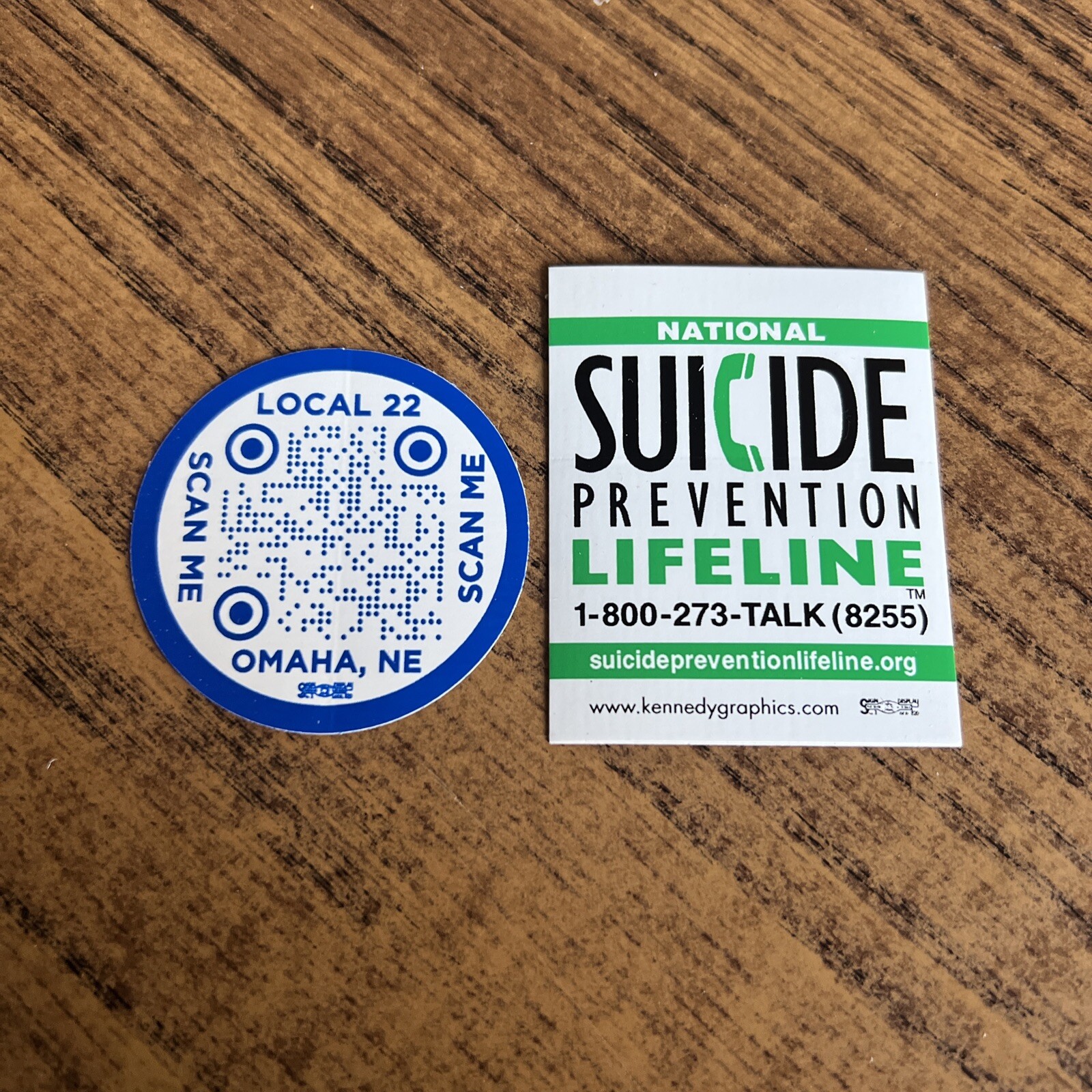 IBEW Stickers: "Local 22" Information Sticker & Suicide Hotline Sticker ...