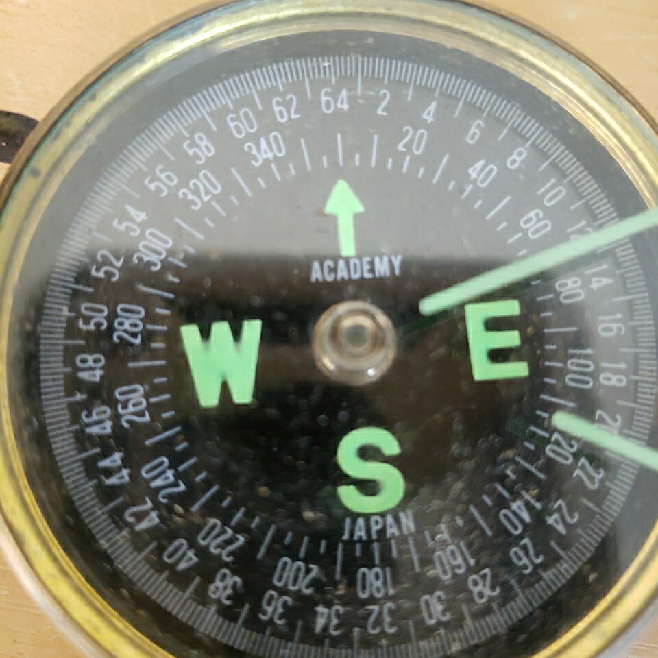 Vintage "Academy" Engineer Lensatic Compass (with Glow In The Dark ...