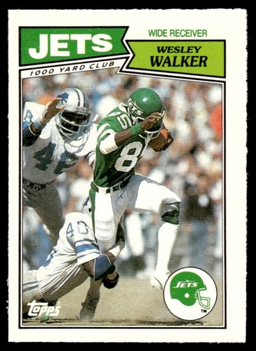 1987 TOPPS AMERICAN/UK WESLEY WALKER E NEW YORK JETS #35 | eBay