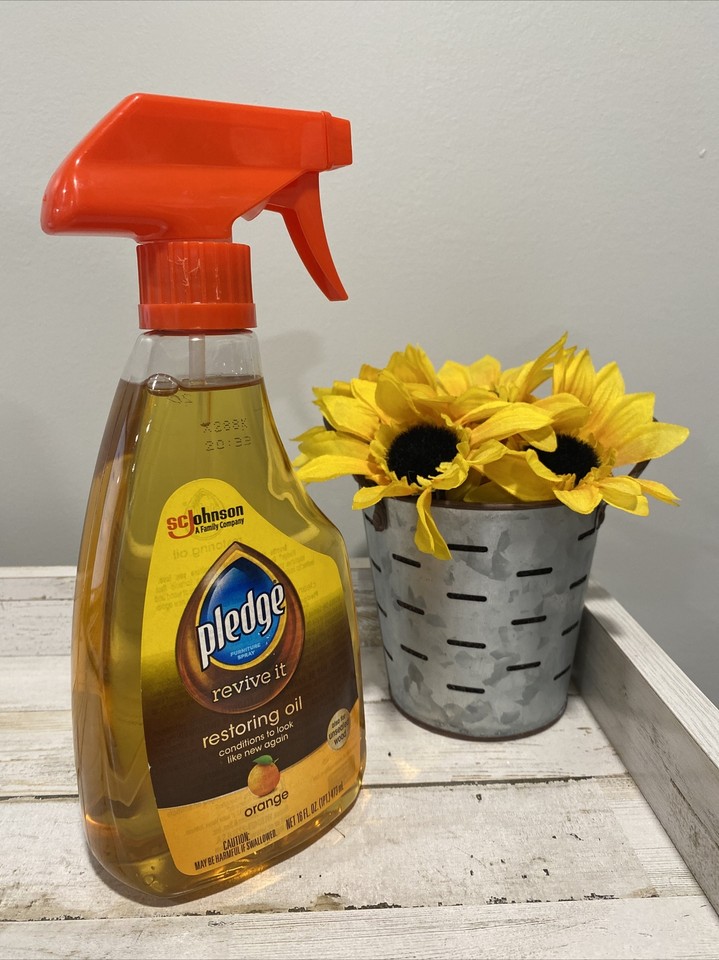 X2 PLEDGE REVIVE IT Restoring Oil Spray 16 Oz. Sealed - Unsealed Wood ...