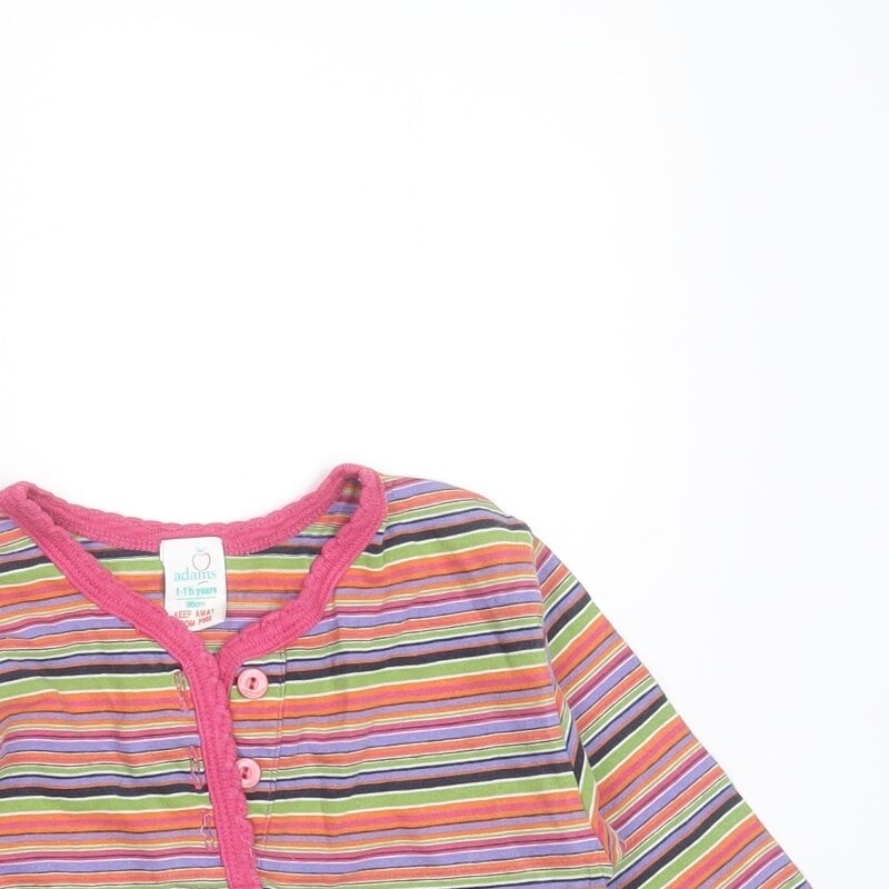 Adams Girls Striped Cotton Blend T-Shirt Size 12-18 Months | eBay UK