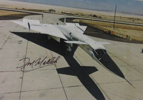 Don Mallick NASA test pilot signed autographed photo YF-12 Blackbird ...