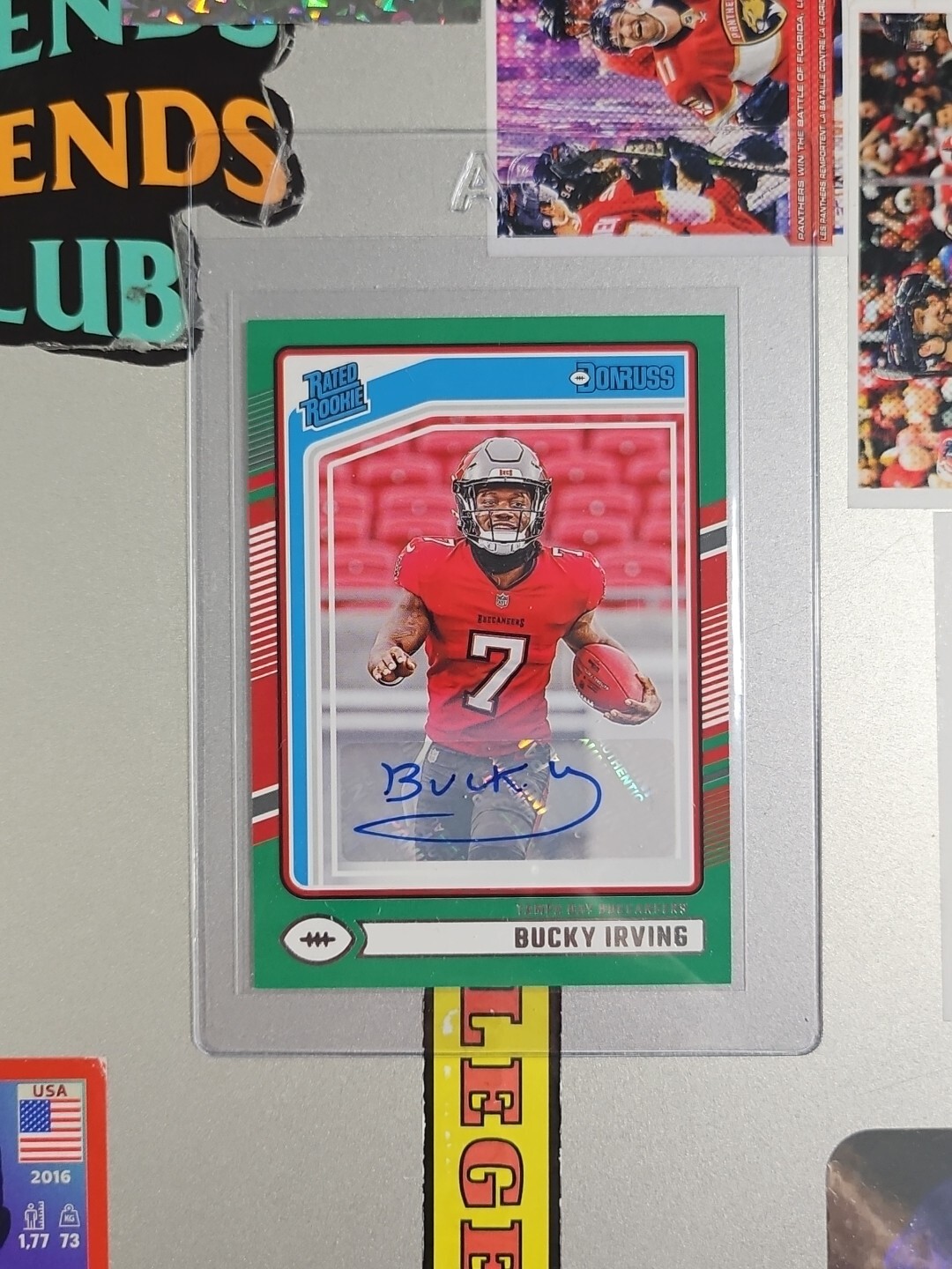 2024 Donruss Bucky Irving Rated RC Rookie Signed Auto Buccaneers ...