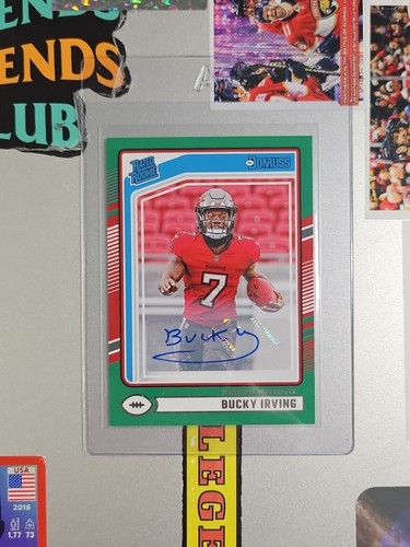 2024 Donruss Bucky Irving Rated RC Rookie Signed Auto Buccaneers ...
