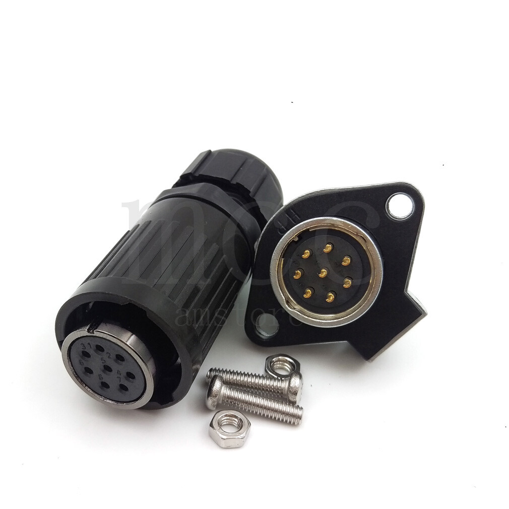 HE20 8 pin waterproof Aviation Cable Connector,Electrical Industrial ...