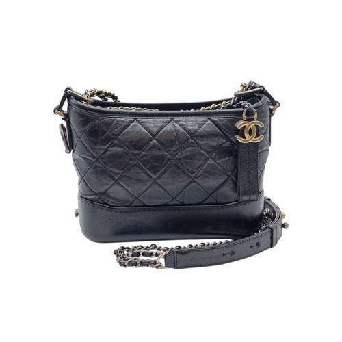 CHANEL [Small] Gabriel Hobo Bag Black (27) CHB061831 139280501 | eBay