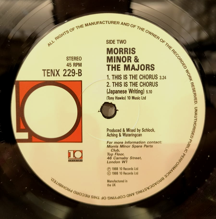 Morris Minor And The Majors - This Is The Chorus - Vinyl VG+/VG+ LP 12 ...