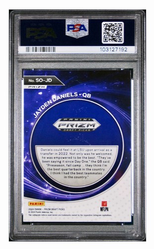 2024 Prizm Draft Picks Jayden Daniels Student Orientation Red Ice ...