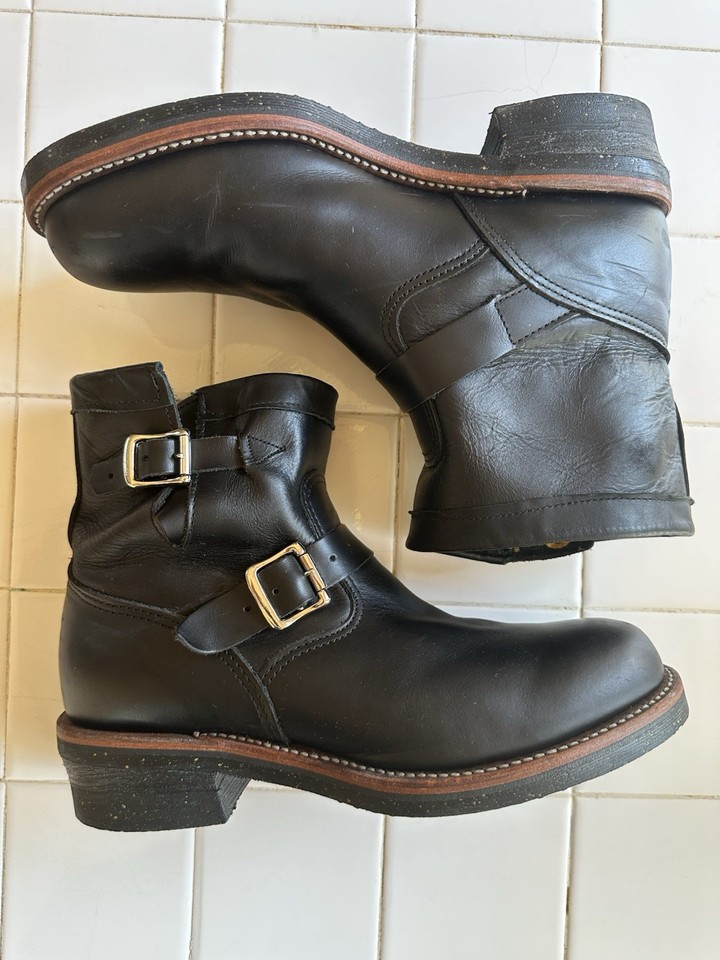 Chippewa Engineer Boots Black 11E | eBay