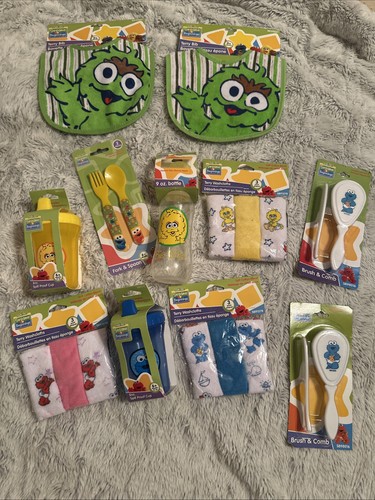 11 Sesame St Beginnings Elmo 2 9oz 2 5oz Bottles Brush&Comb Teether ...